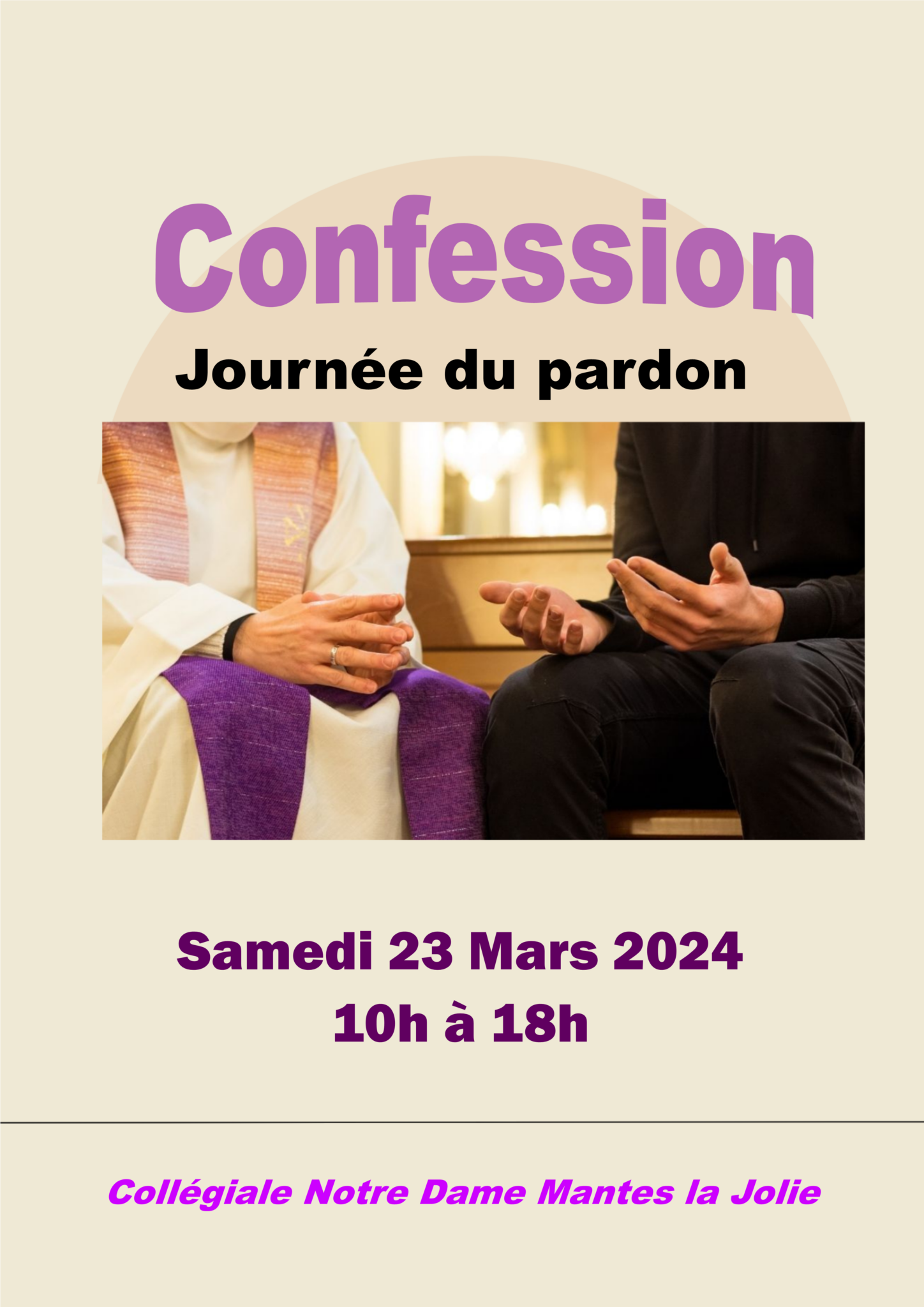 JOURNÉE DU PARDON 23/03/2024 à la Collégiale – Catholiques du Mantois
